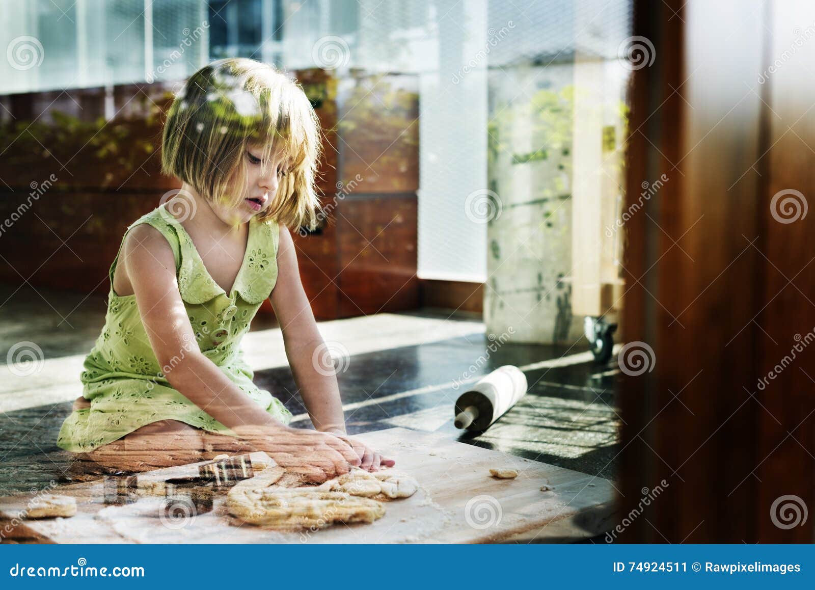 Baking Cookies Kid Bakery Fun Concept Stock Image - Image of delicious ...