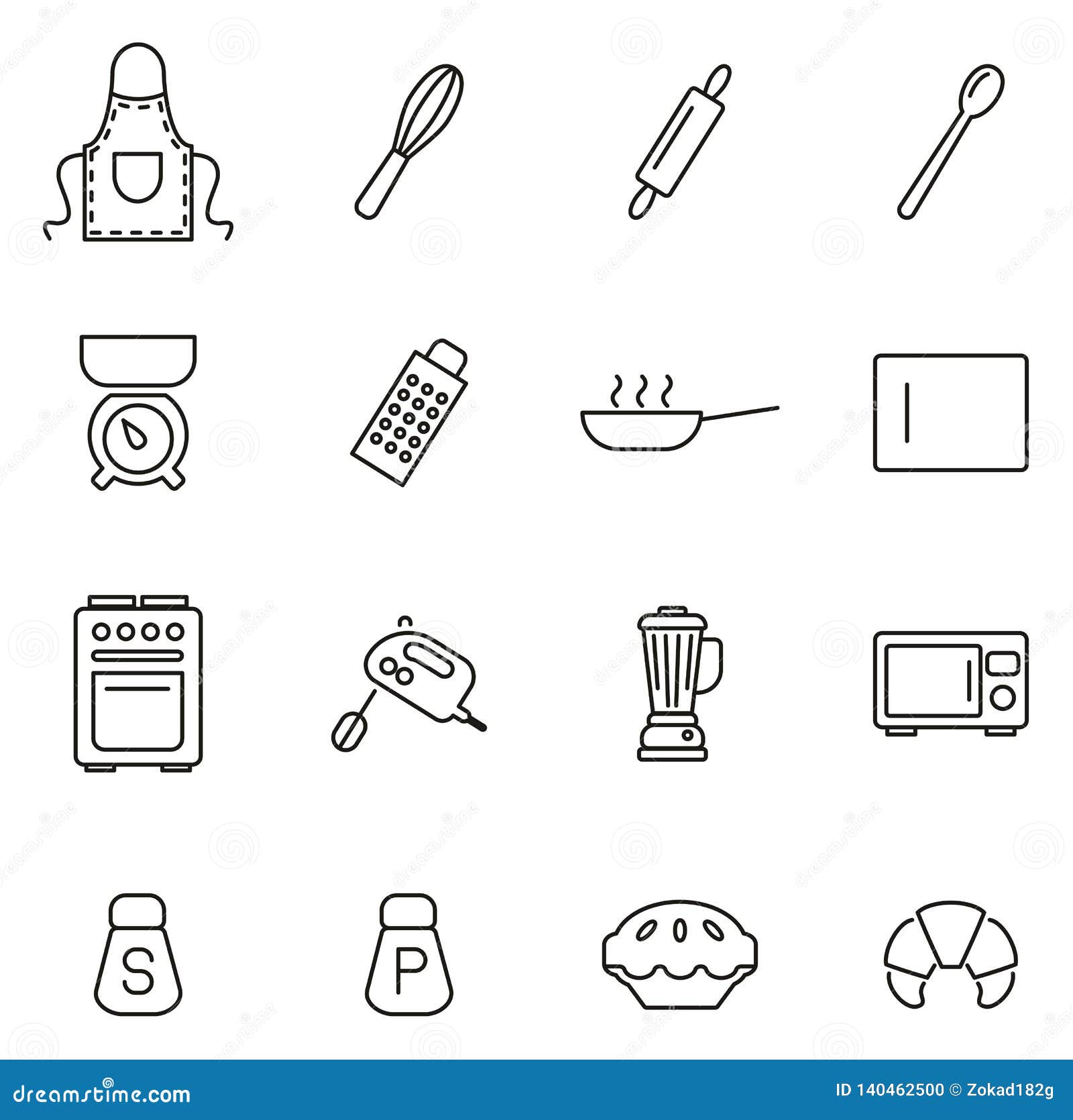 Baking or Cooking Icons Thin Line Vector Illustration Set Stock Vector ... Baking or Cooking Icons Thin Line Vector Illustration Set Stock Vector ...
