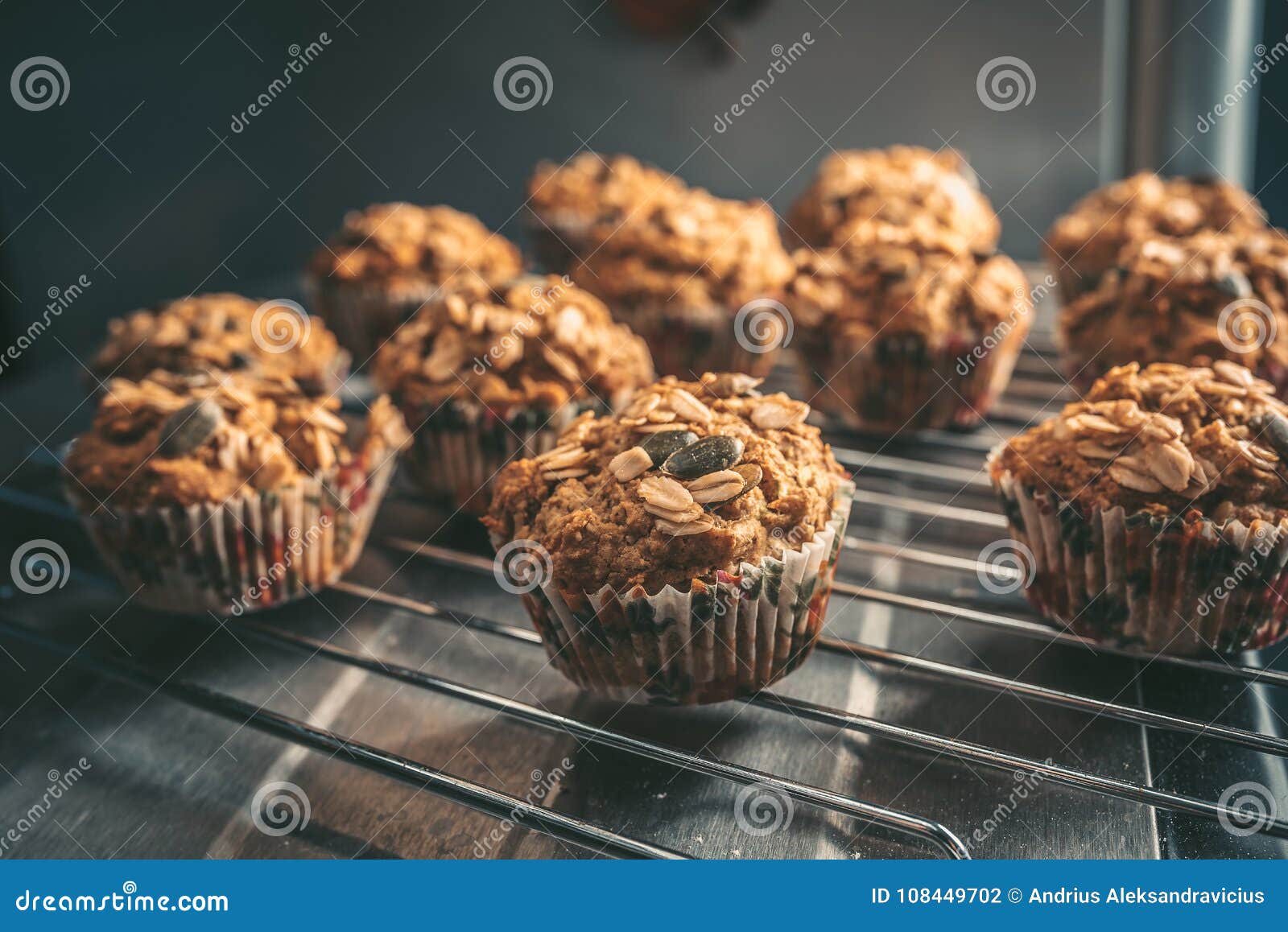 Baking Cupcakes. Cooking Process of Muffins Stock Photo - Image of ...
