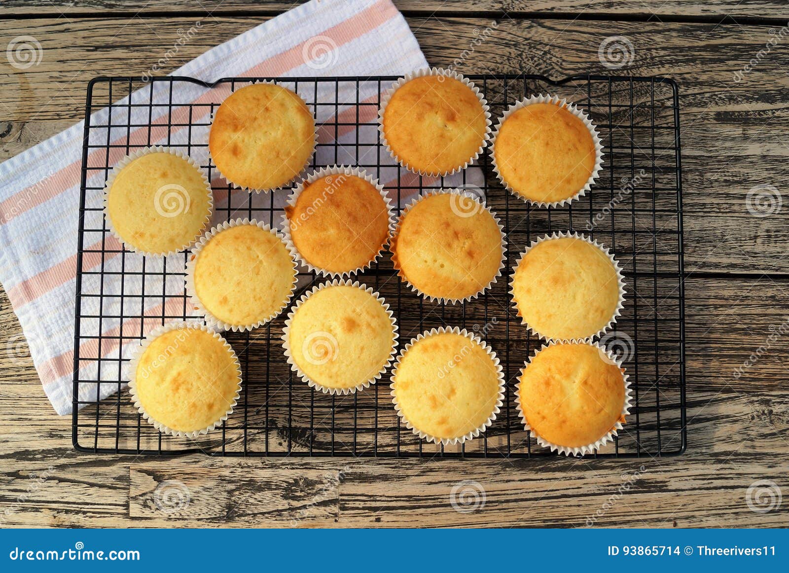 Baking Cupcakes in Progress Stock Photo - Image of ingredients, party ...