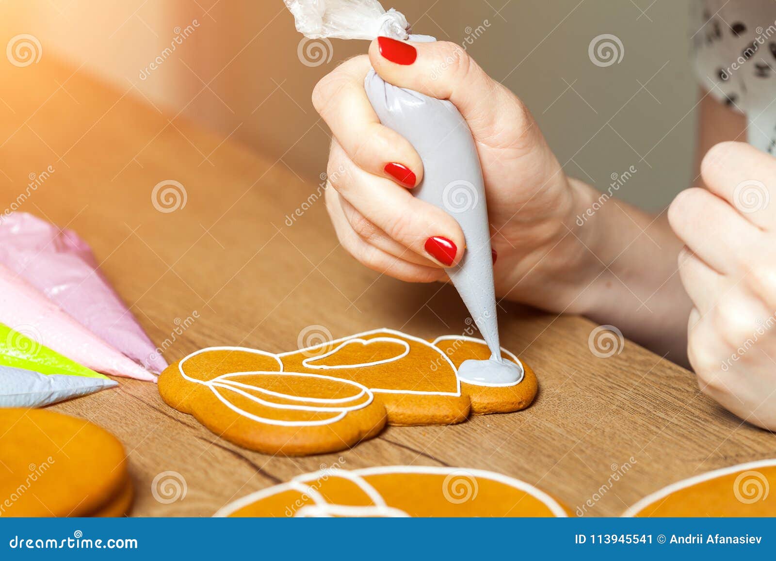 Baking, Draw on Baking, Patterns Stock Image - Image of cookie ...