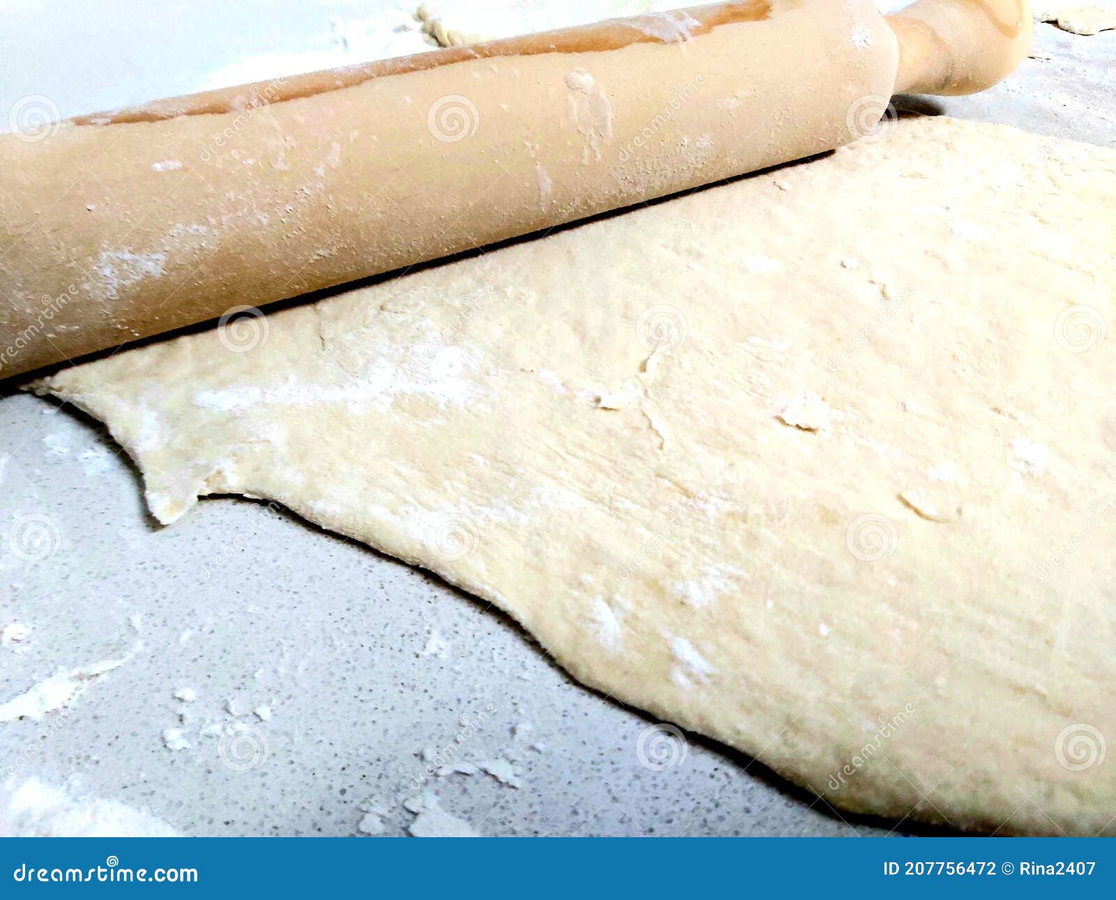 Baking with flour stock photo. Image of white, kitchen - 207756472