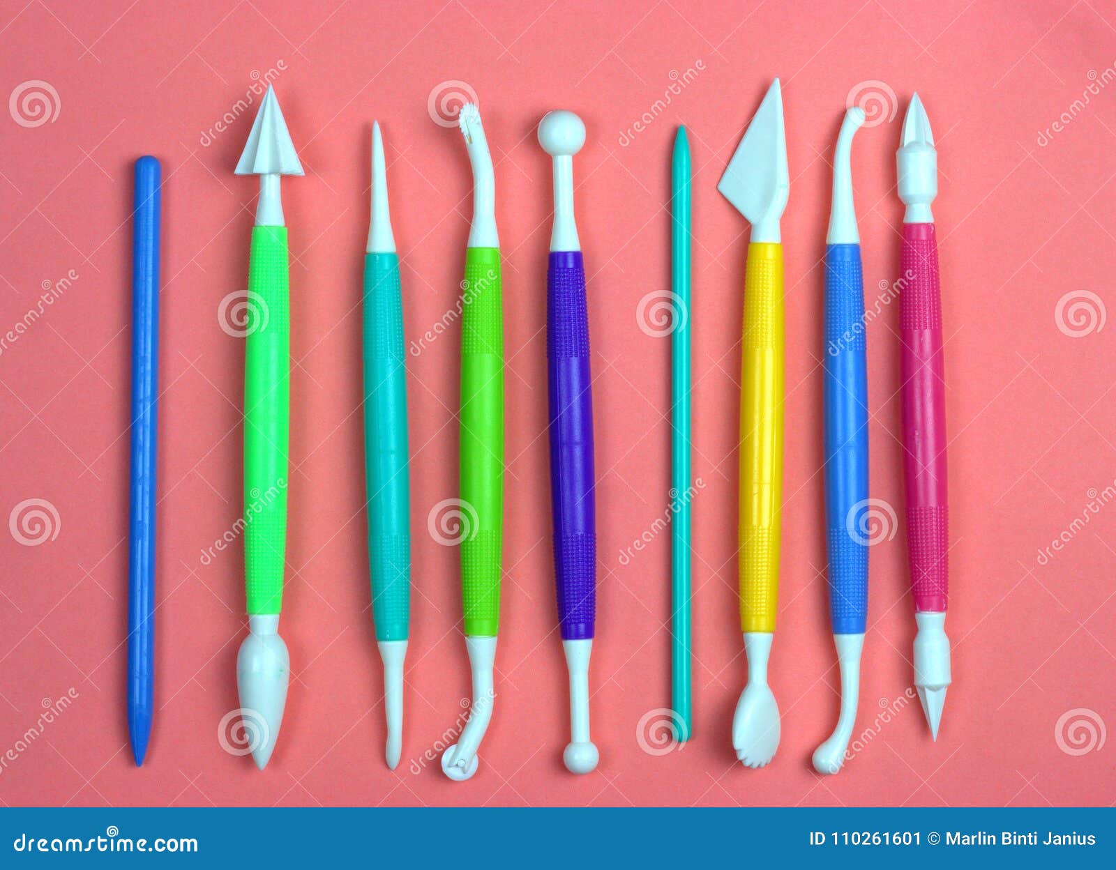 Baking Tools with Pink Background Stock Image - Image of black ...