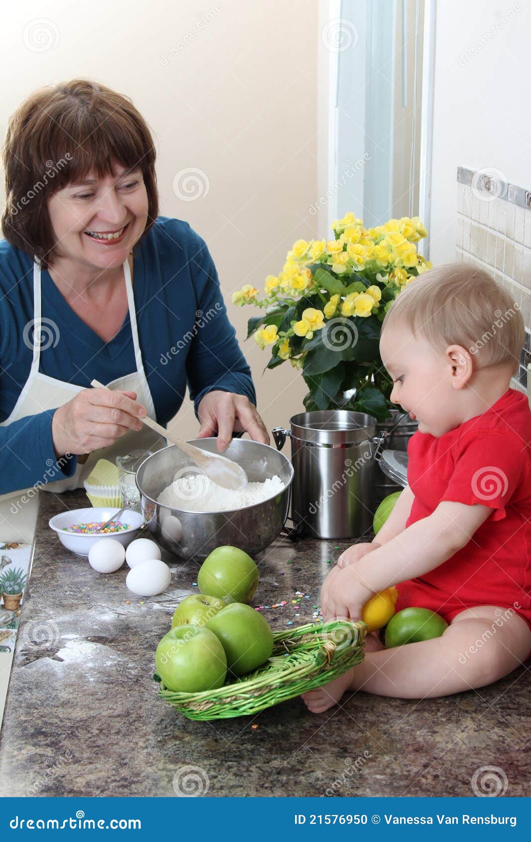 Baking fun stock photo. Image of healthy, cooking, grandmother - 21576950