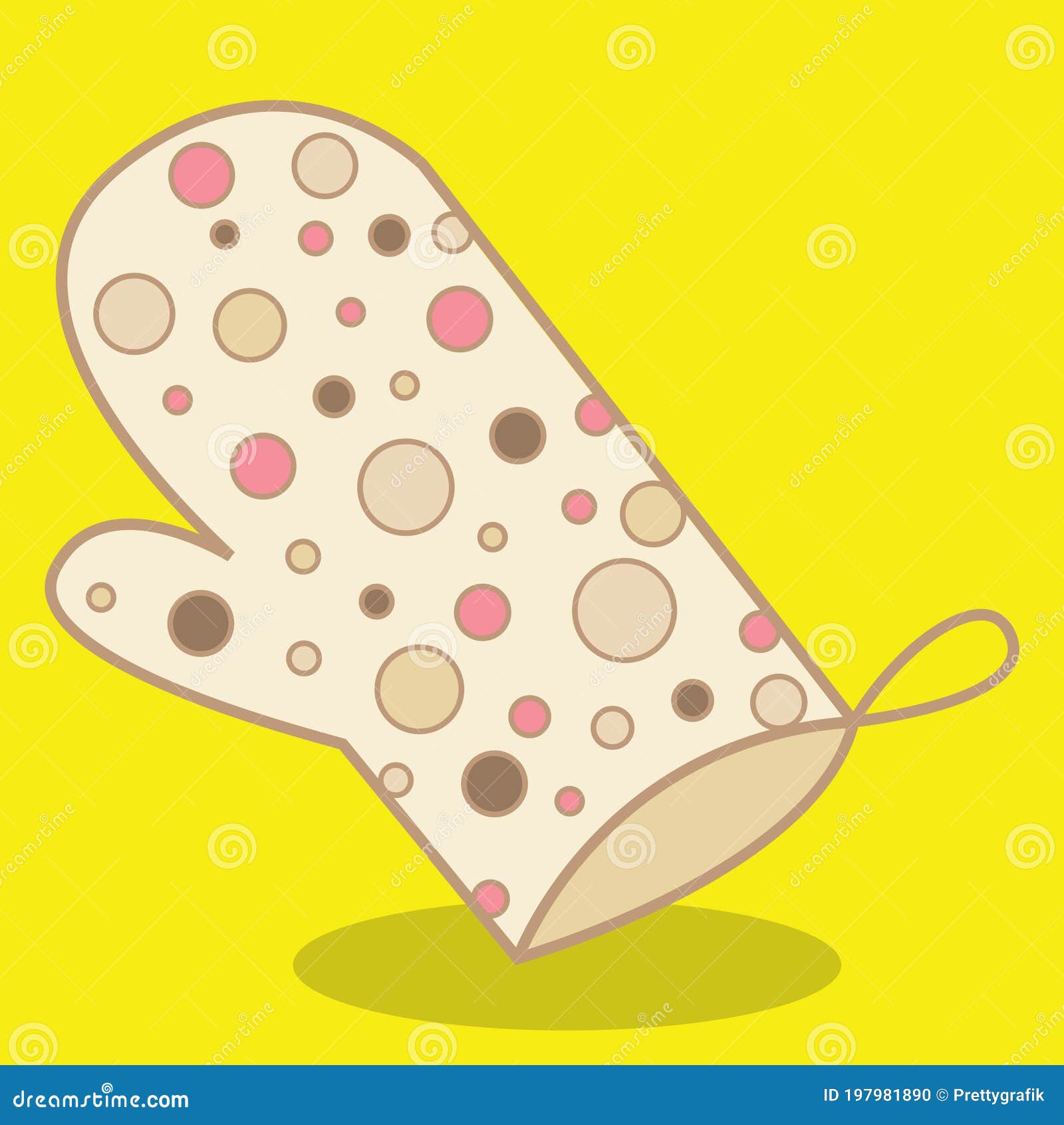 Baking gloves 08 stock vector. Illustration of vector - 197981890