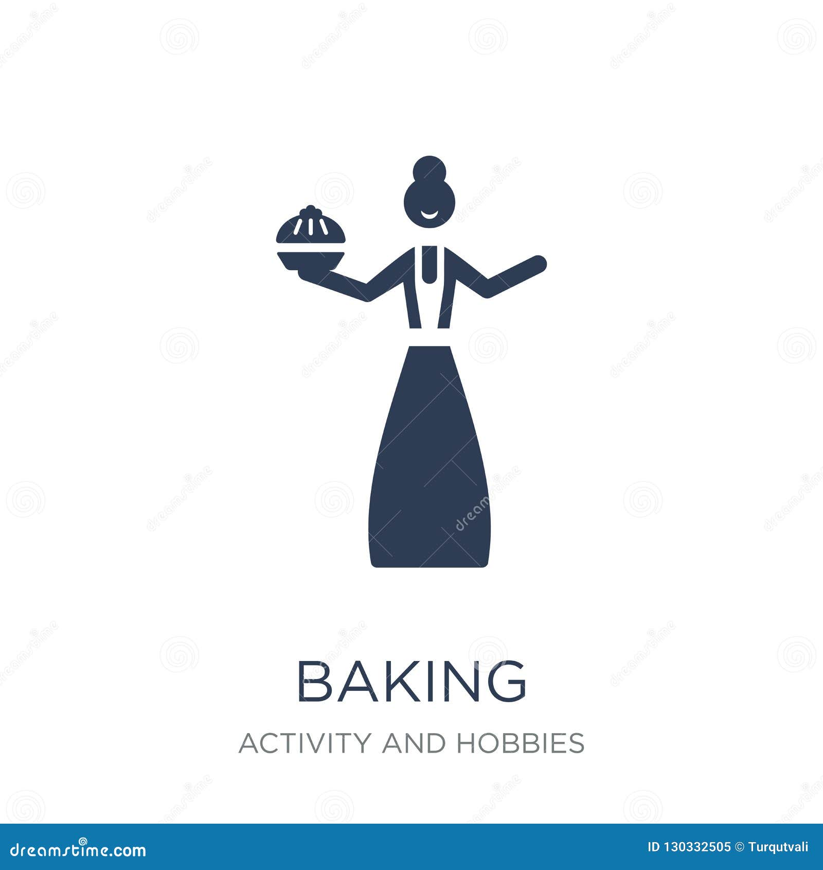 Baking Icon. Trendy Flat Vector Baking Icon on White Background Stock ...