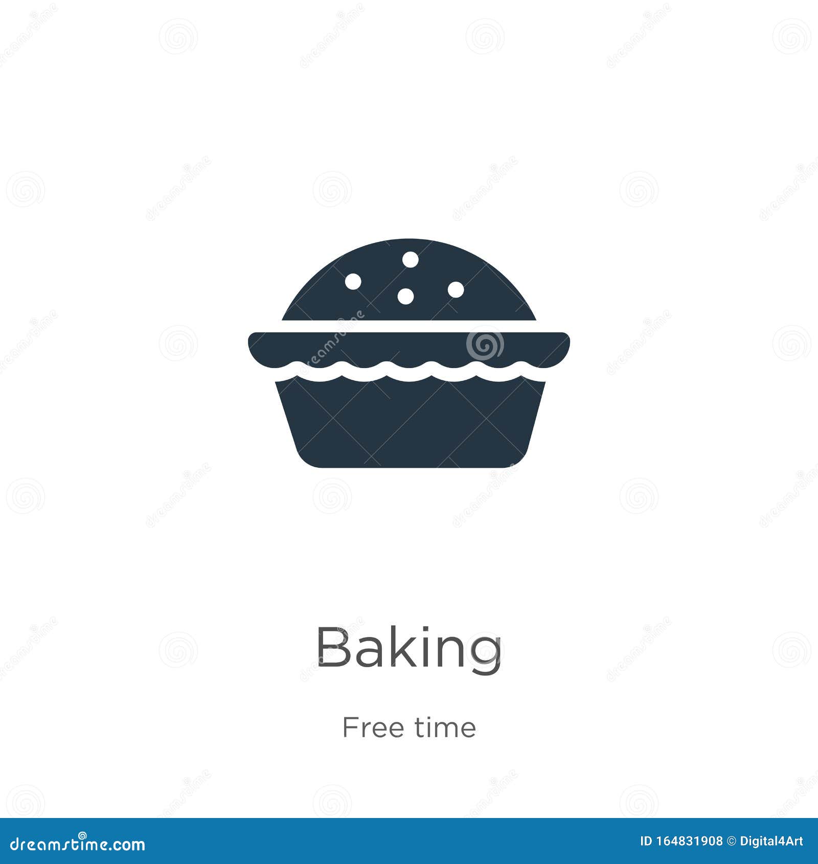 Baking Icon Vector. Trendy Flat Baking Icon from Hobbies Collection ...