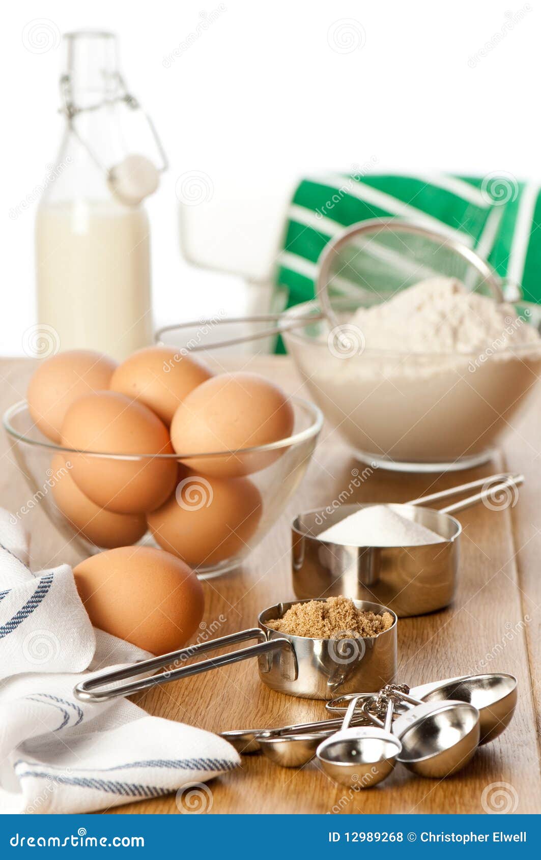 Baking Ingredients stock photo. Image of cake, cooking - 12989268