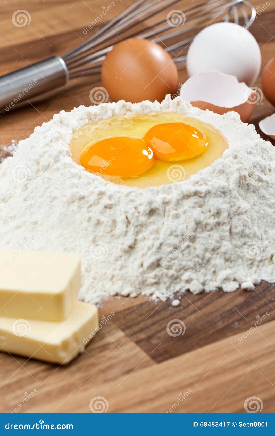 Baking ingredients stock image. Image of basic, crude - 68483417