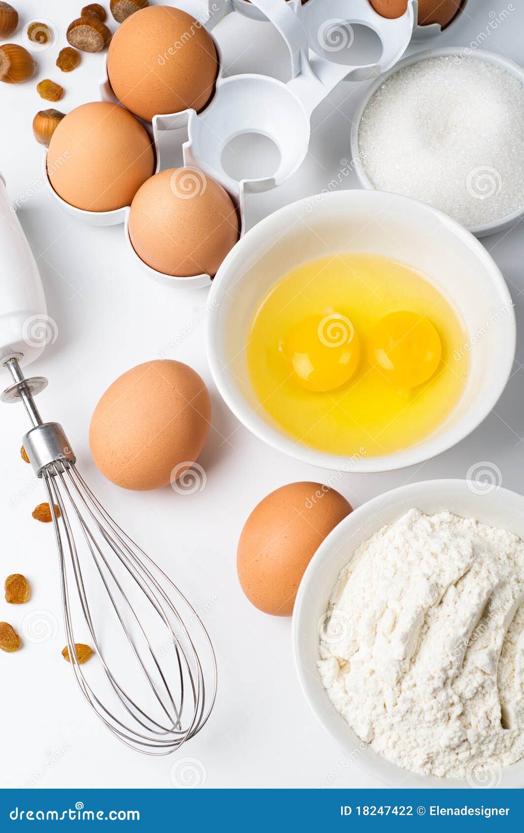 Baking ingredients closeup stock photo. Image of beater - 18247422