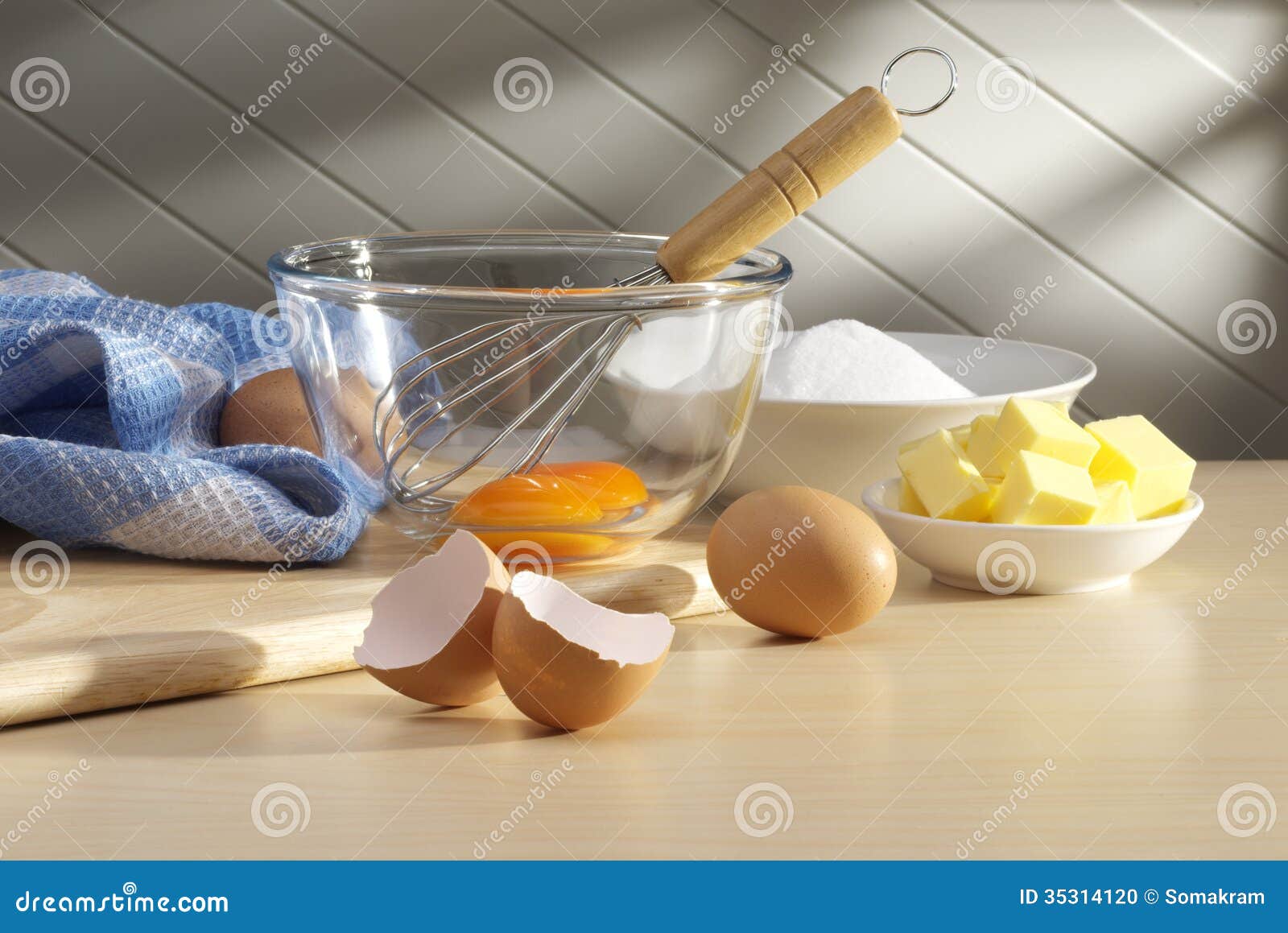 Baking Ingredients stock photo. Image of whisk, castor - 35314120