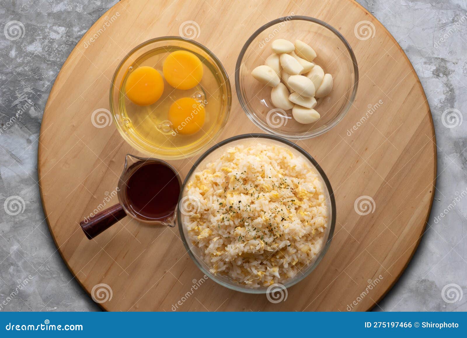 Baking Ingredients for Fire Rice Stock Photo - Image of closeup ...
