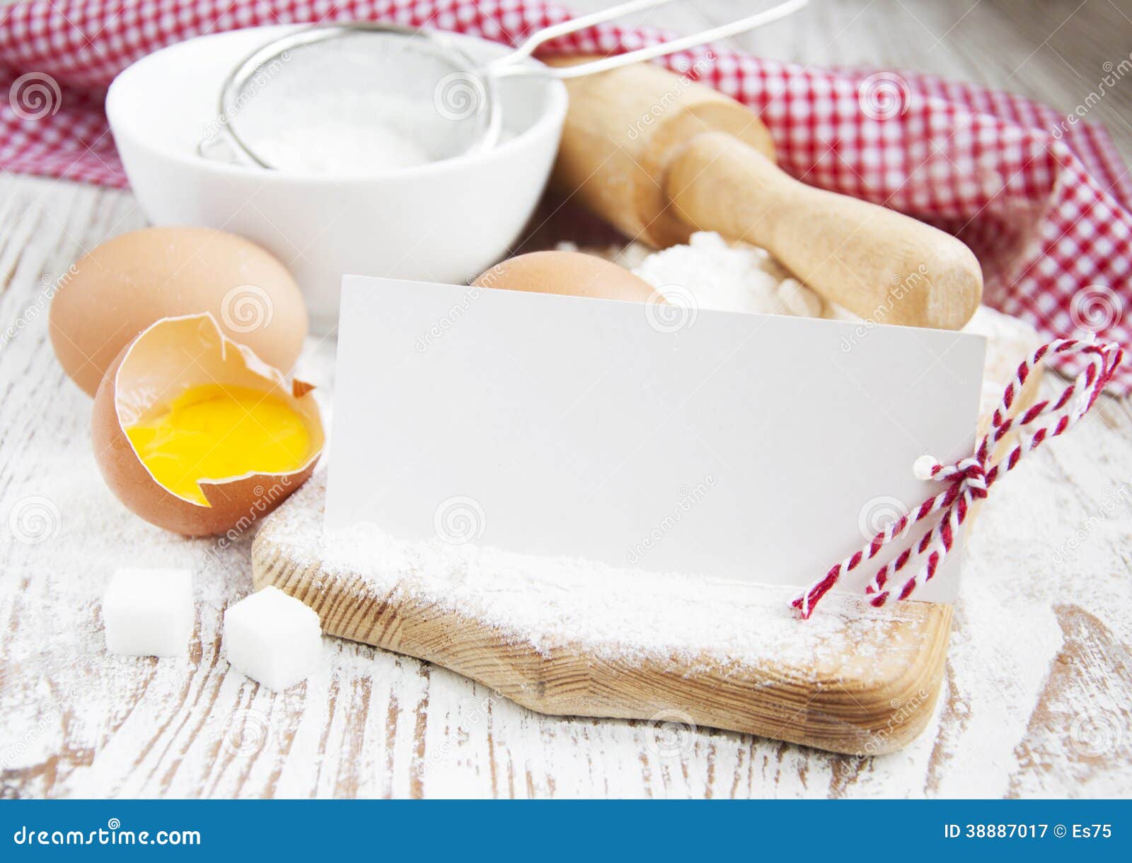 Baking Ingredients on a Table Stock Image - Image of table, meal: 38887017