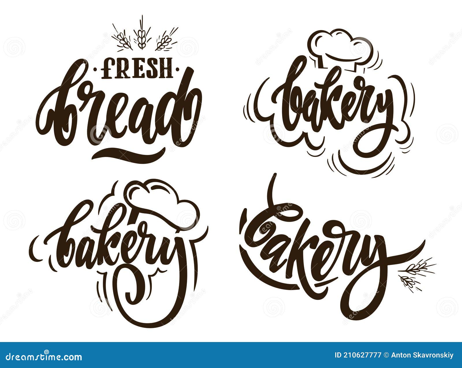 Baking logo set stock vector. Illustration of logotype - 210627777