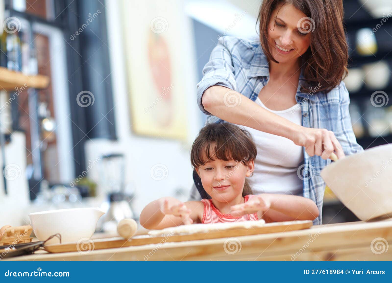 Baking is Love Made Visible. a Mother and Daughter Baking Together ...