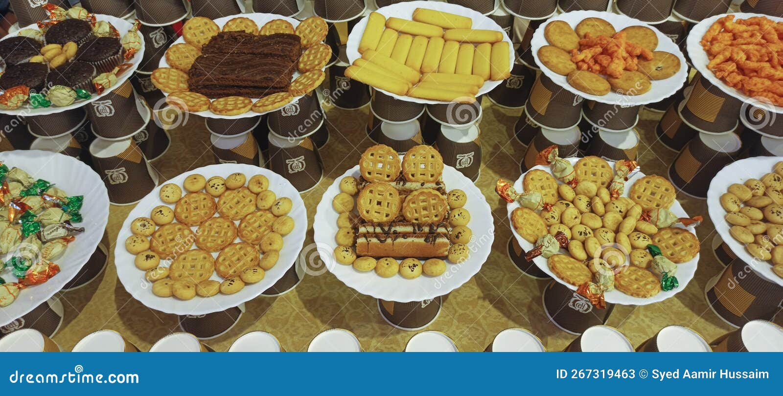 The Baking Cookies Arrangement Background Image Stock Image - Image of ...