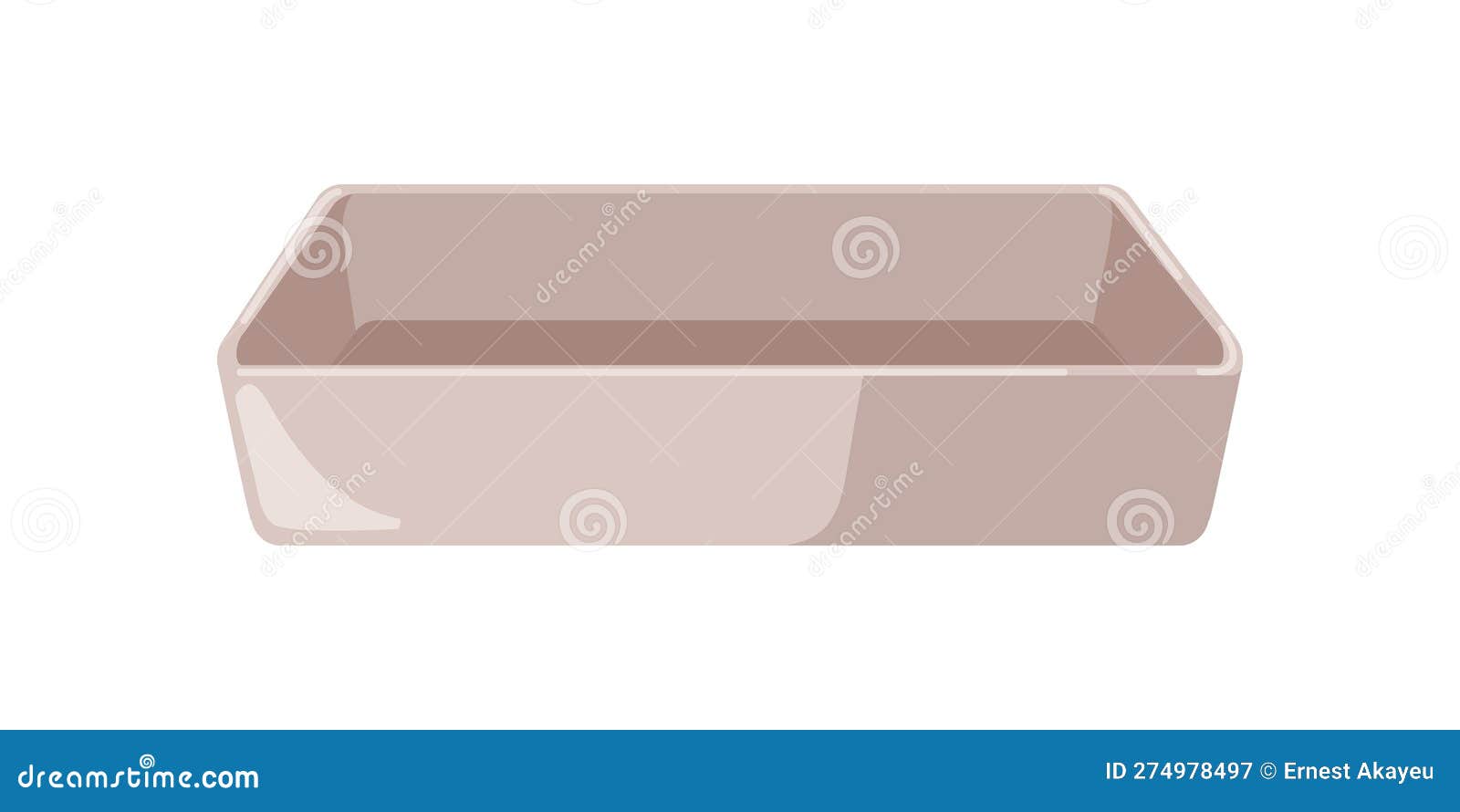 Baking Pan, Bakery Dish for Oven. Culinary Utensil, Metal Bakeware ...