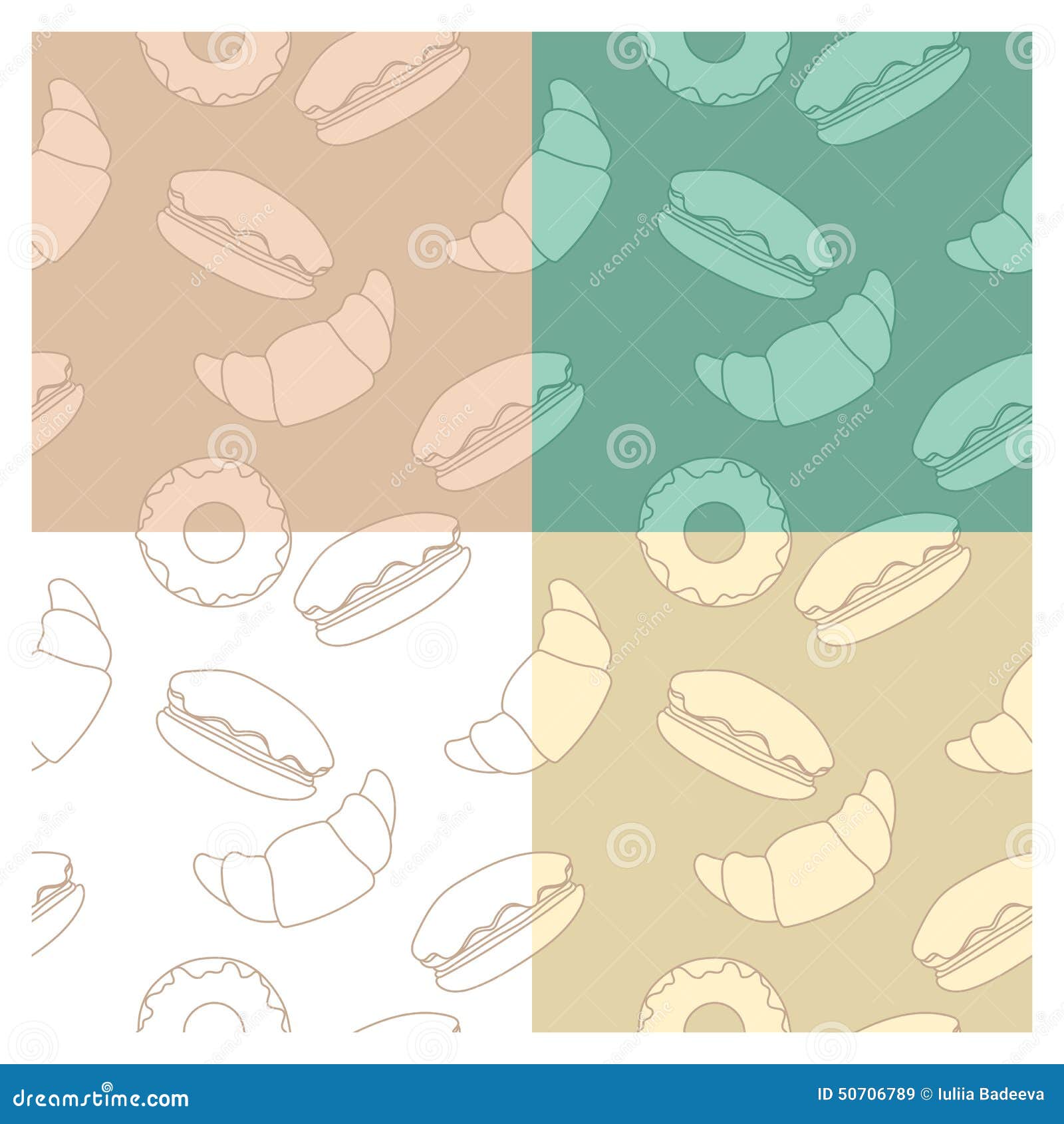 Baking patterns set stock vector. Illustration of wrapping - 50706789