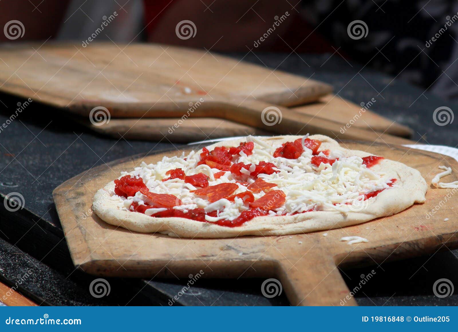 Baking pizza stock photo. Image of baking, fast, bake - 19816848