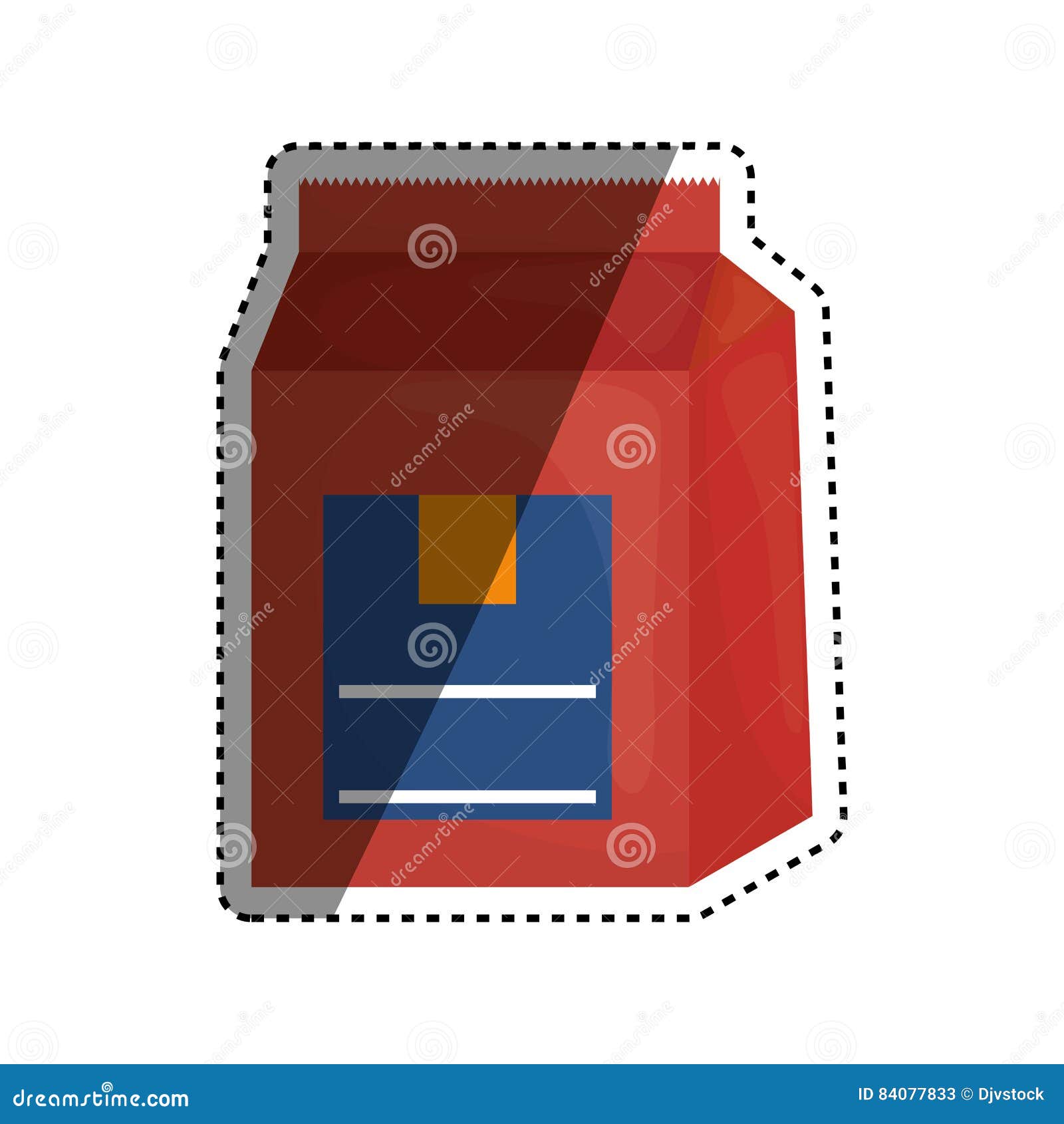 Baking powder bag stock illustration. Illustration of bagged - 84077833