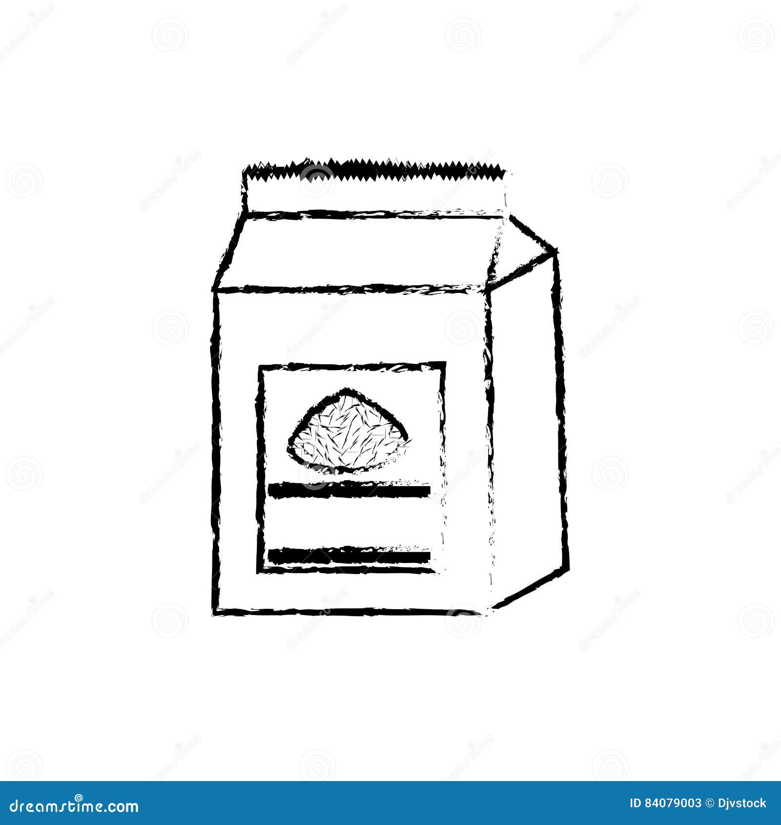 Baking powder bag stock illustration. Illustration of bake - 84079003