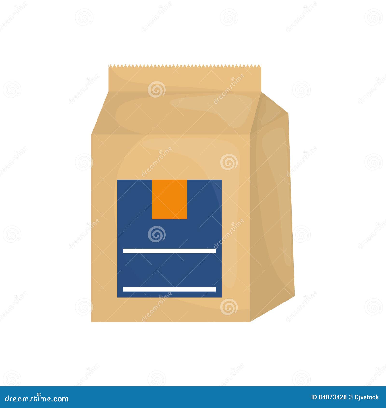 Baking powder bag stock vector. Illustration of cereal - 84073428