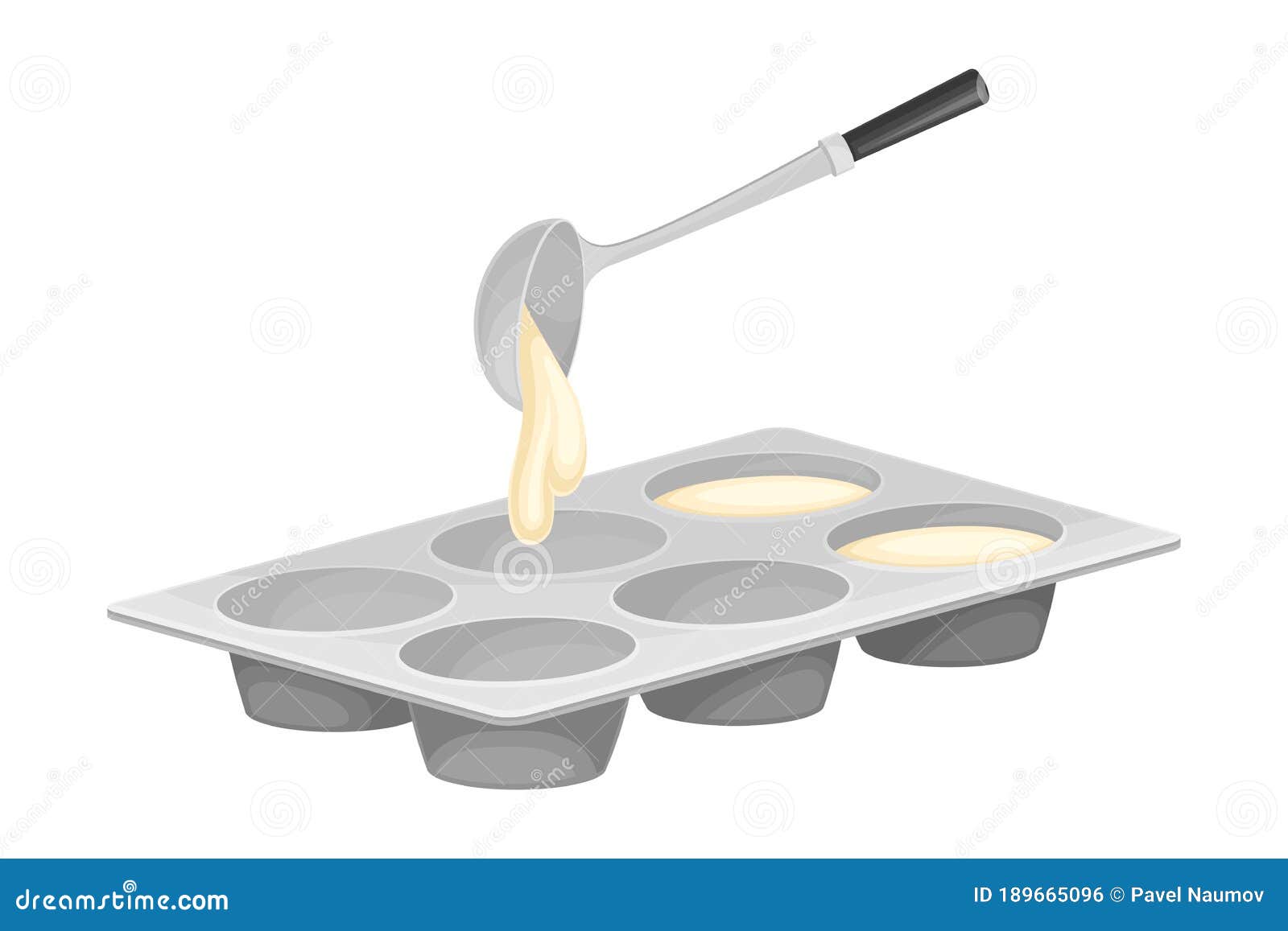 Baking Process With Flour Bolting And Rolling Out Pastry Vector Set ...