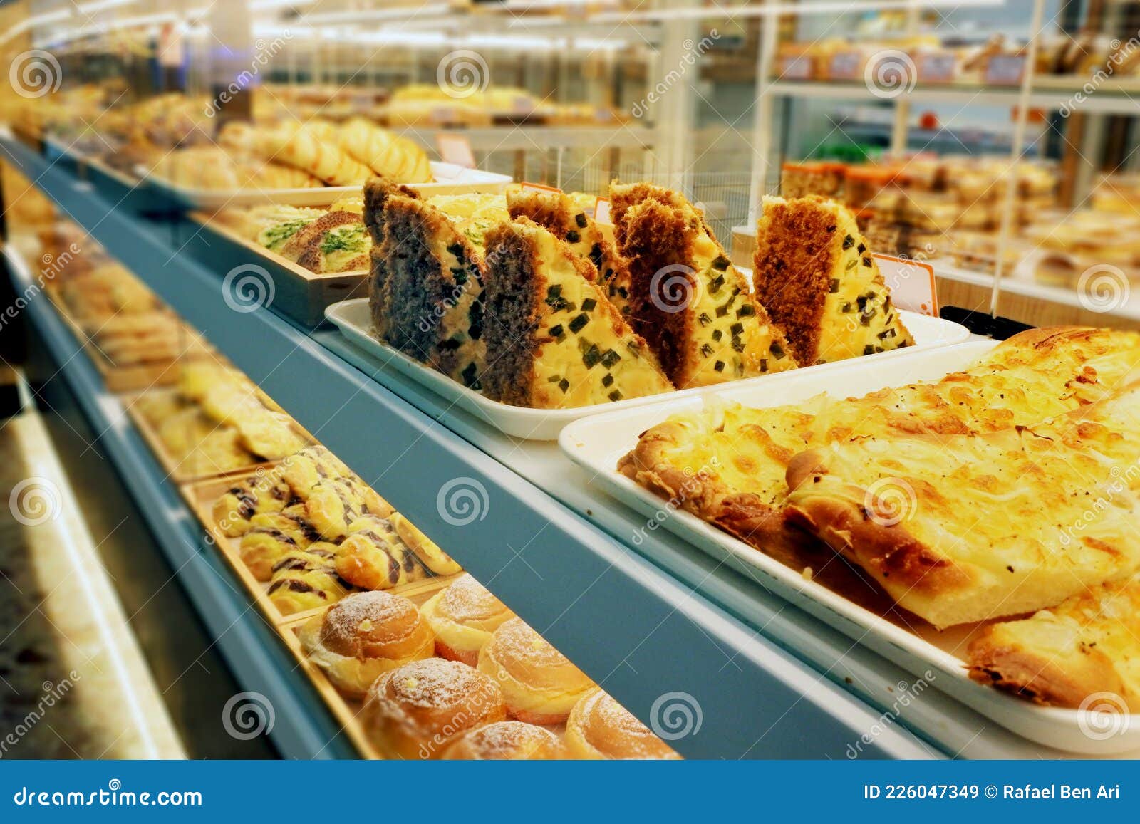 Baking Produces on Display in Bakery Shop Stock Image - Image of ...