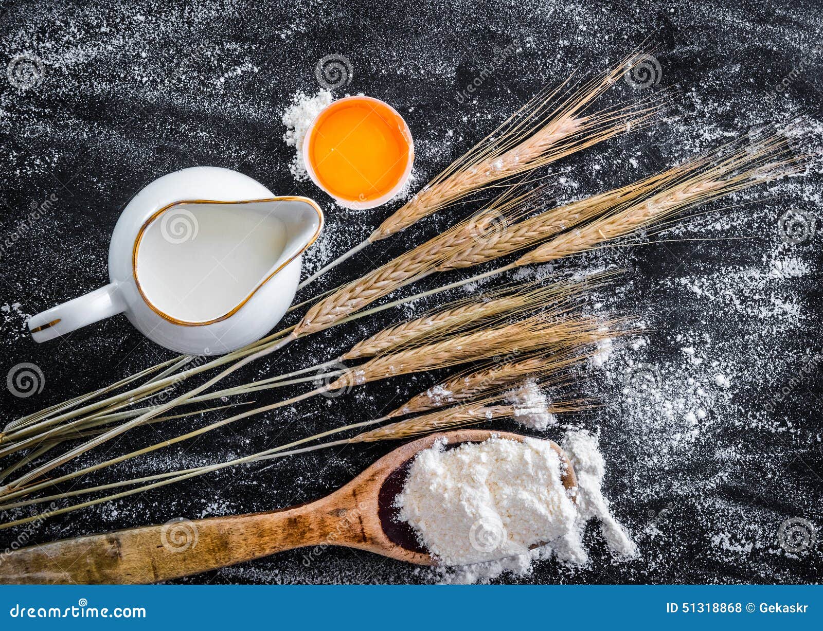 Baking products stock photo. Image of black, healthy - 51318868