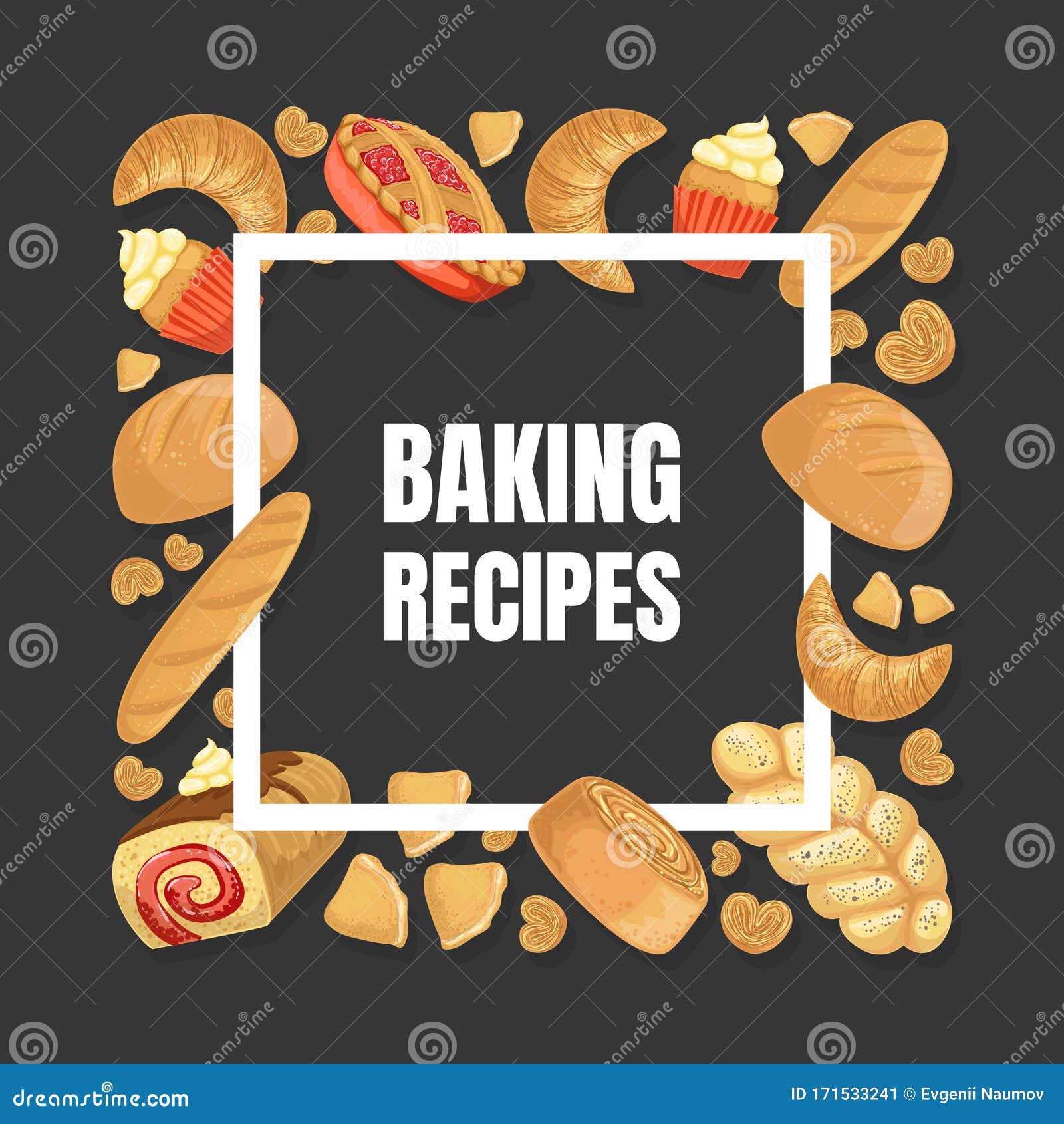 Baking Recipes Banner Template, Culinary, Class, School Design Element ...