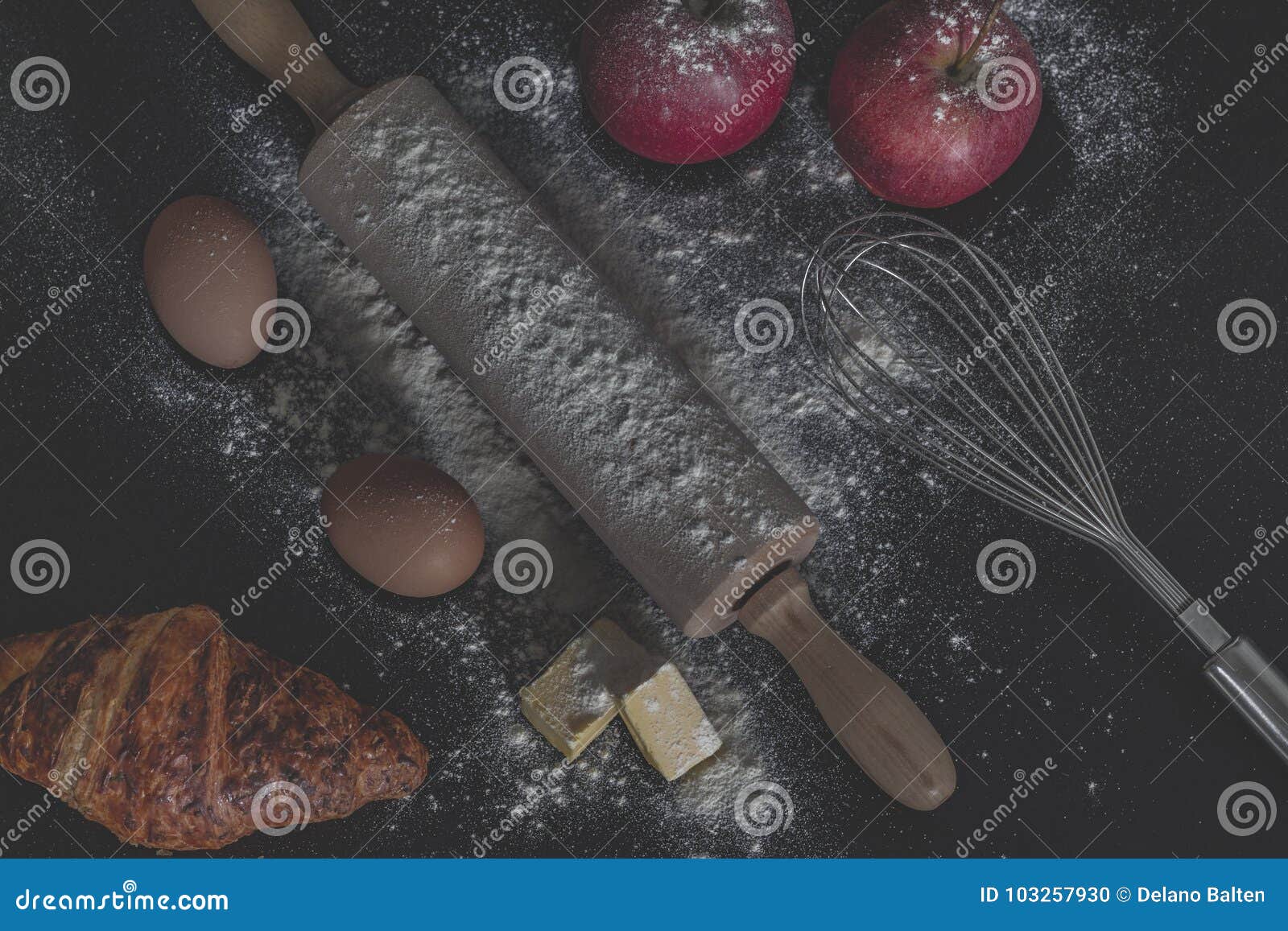 Baking Scene stock photo. Image of food, flour, baking - 103257930