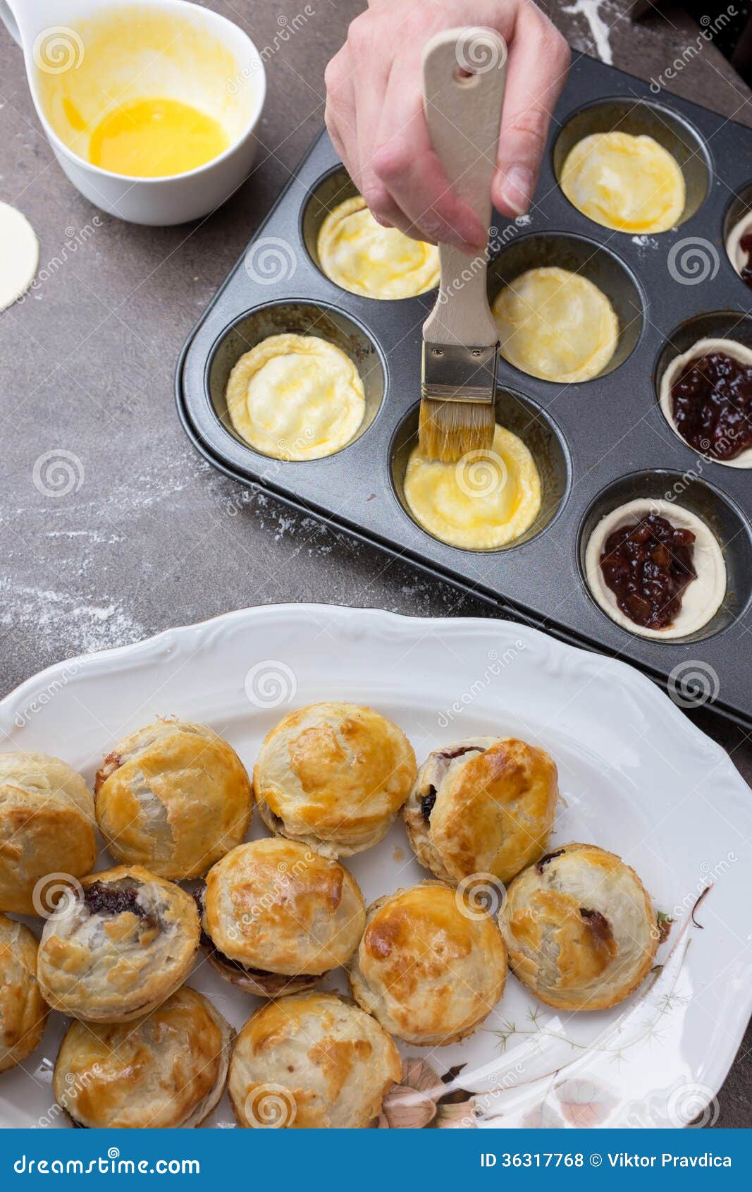 Baking small pies stock photo. Image of kitchen, traditional - 36317768
