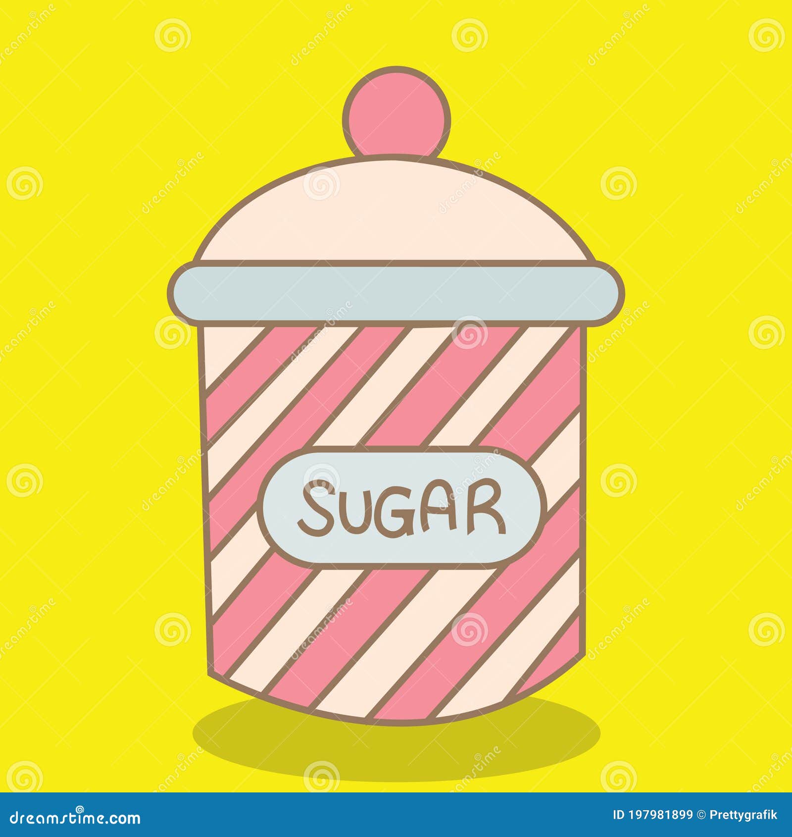 Baking sugar 02 stock vector. Illustration of illu, graphic - 197981899