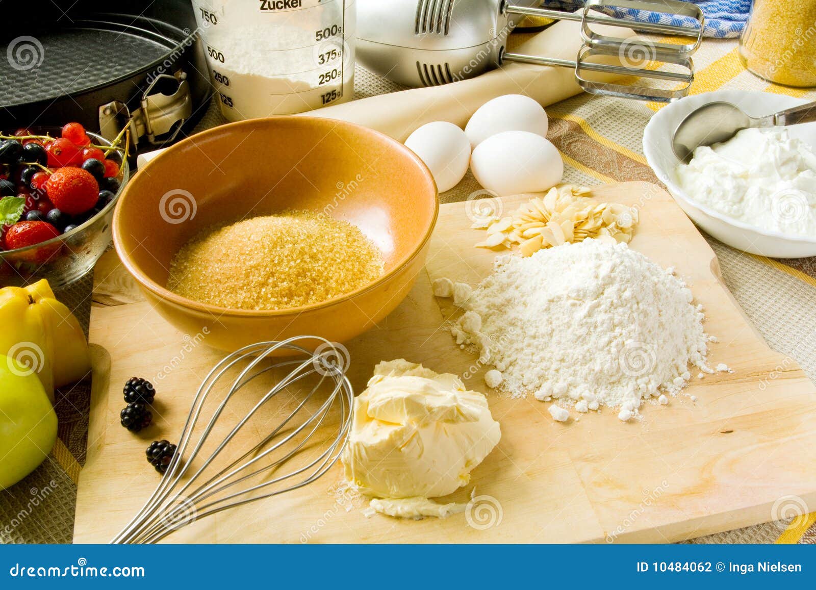 Baking table stock photo. Image of flour, ingredients - 10484062
