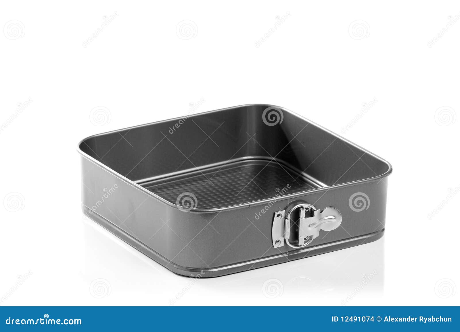 Baking tin stock photo. Image of bakeware, white, empty - 12491074