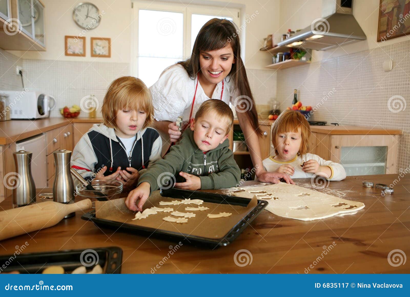 Baking together stock image. Image of christmas, hunger - 6835117