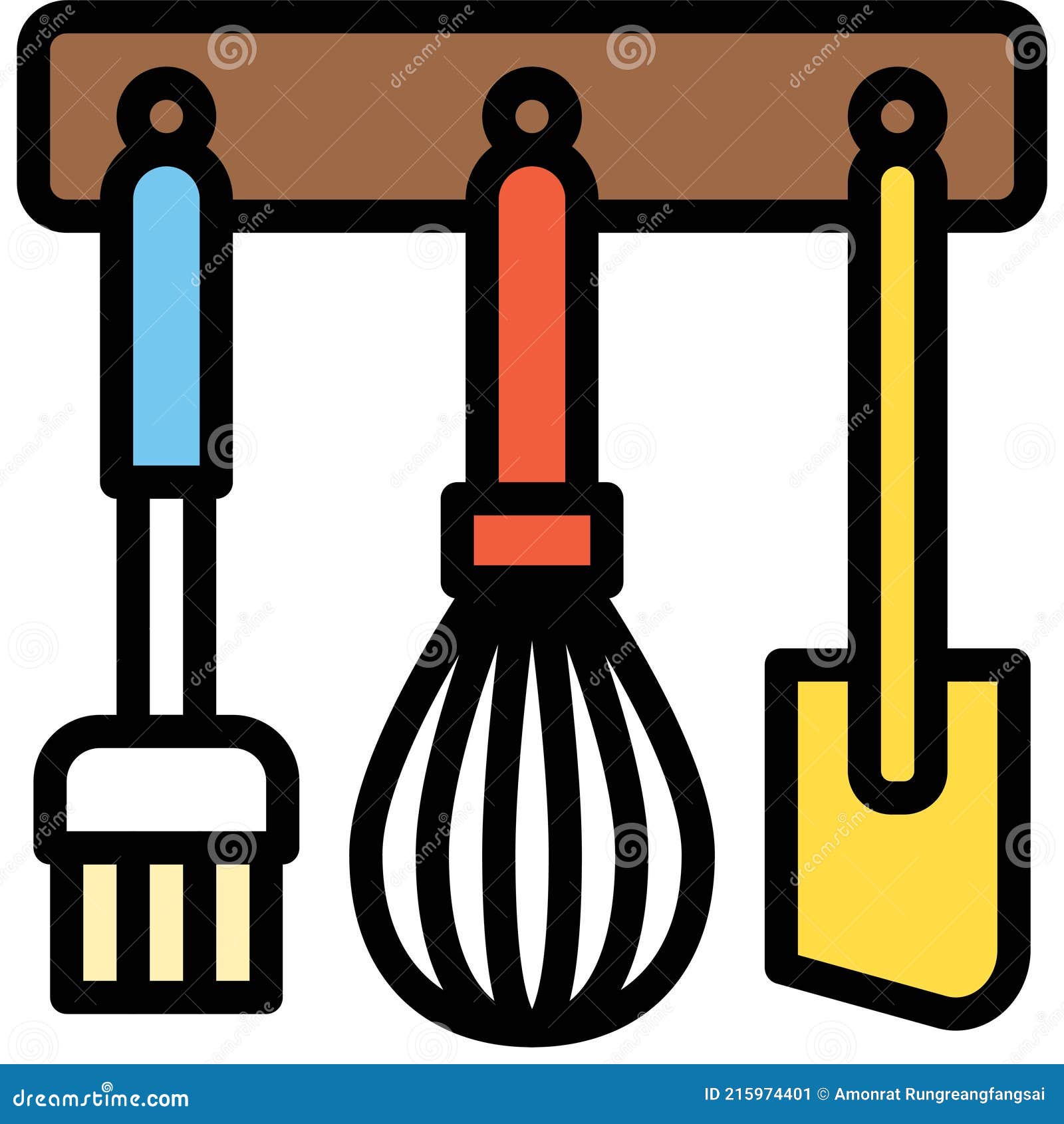 Baking Tools Icon, Bakery and Baking Related Vector Stock Vector ...