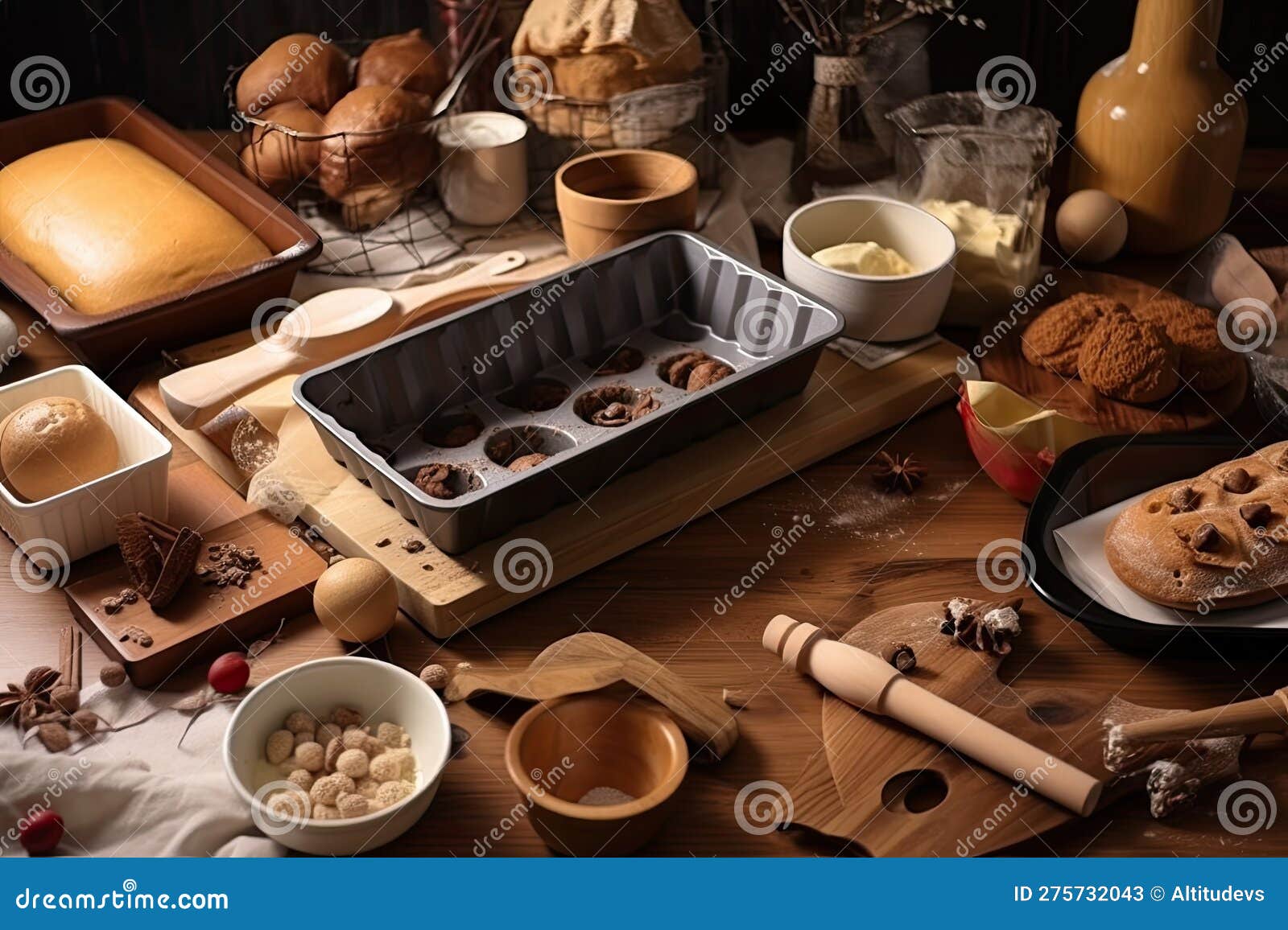 Baking Workshop with a Variety of Ingredients, Tools, and Techniques ...