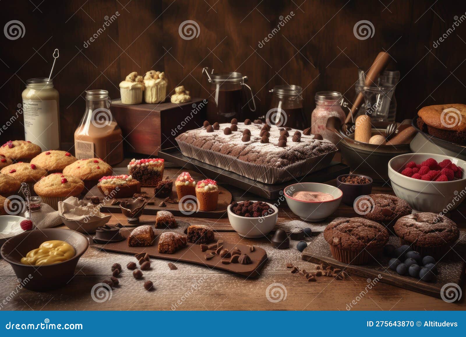 Baking Workshop with a Variety of Ingredients, Tools, and Techniques ...