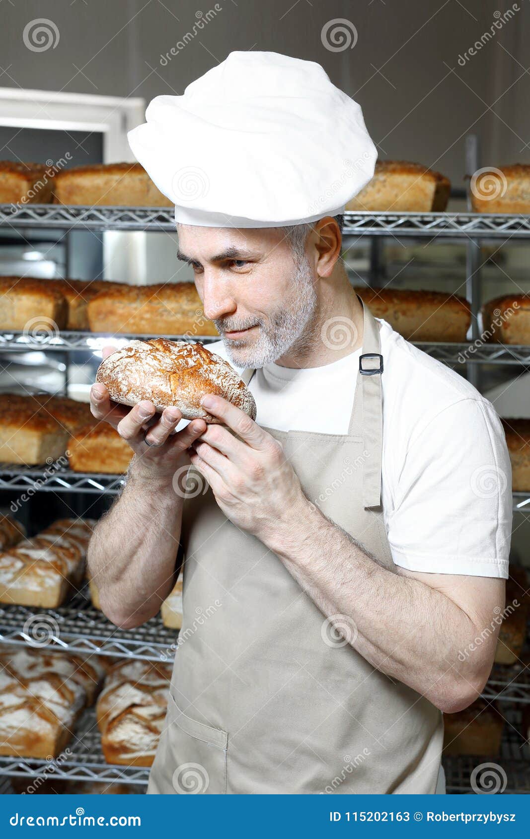 Bakker stock afbeelding. Image of keuken, brood, traditie - 115202163