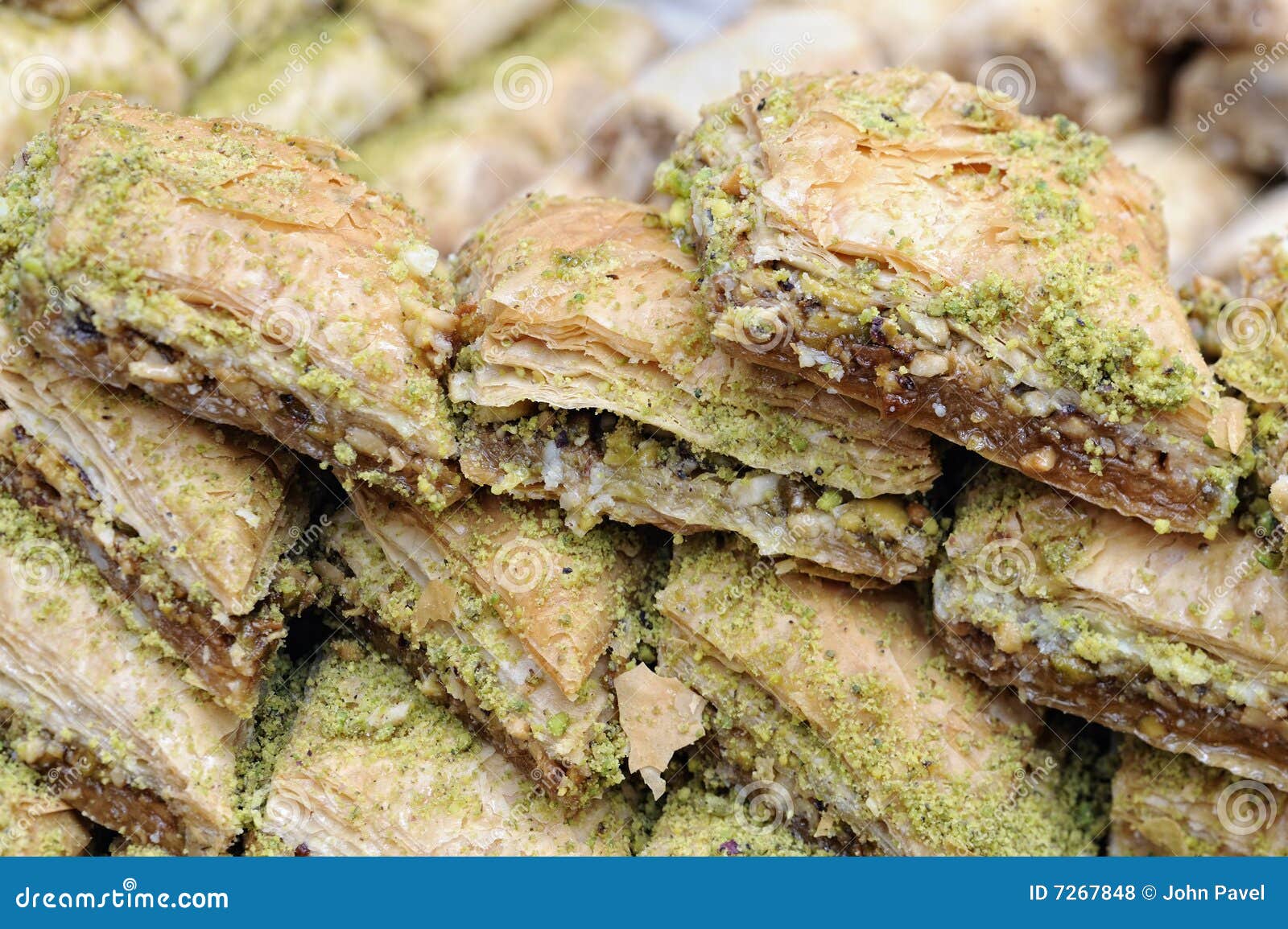 Baklava stock photo. Image of confection, arabic, layered - 7267848