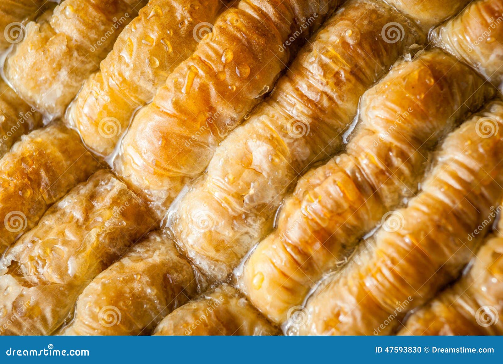Baklava on a platter stock photo. Image of mediterranean - 47593830