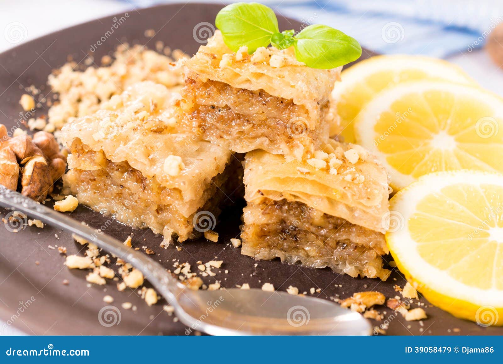 Baklava sweets stock image. Image of flaky, gourmet, dessert - 39058479