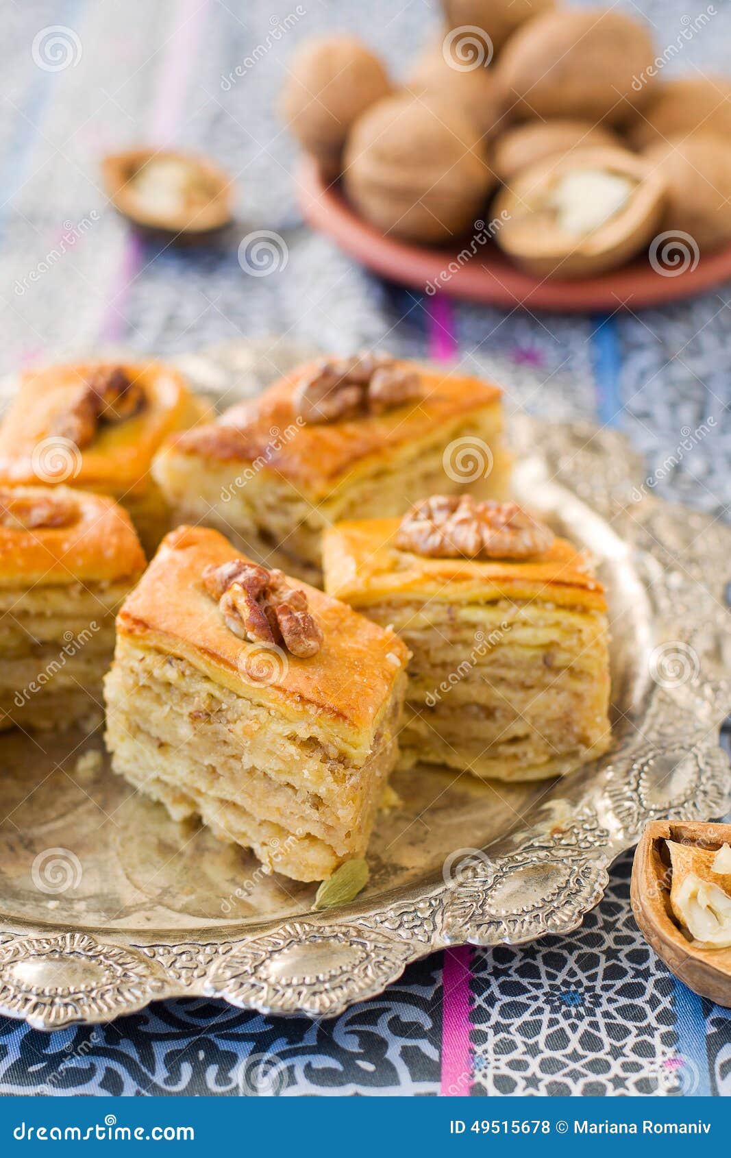 Baklava, Traditional Oriental Sweets Stock Photo - Image of middle ...