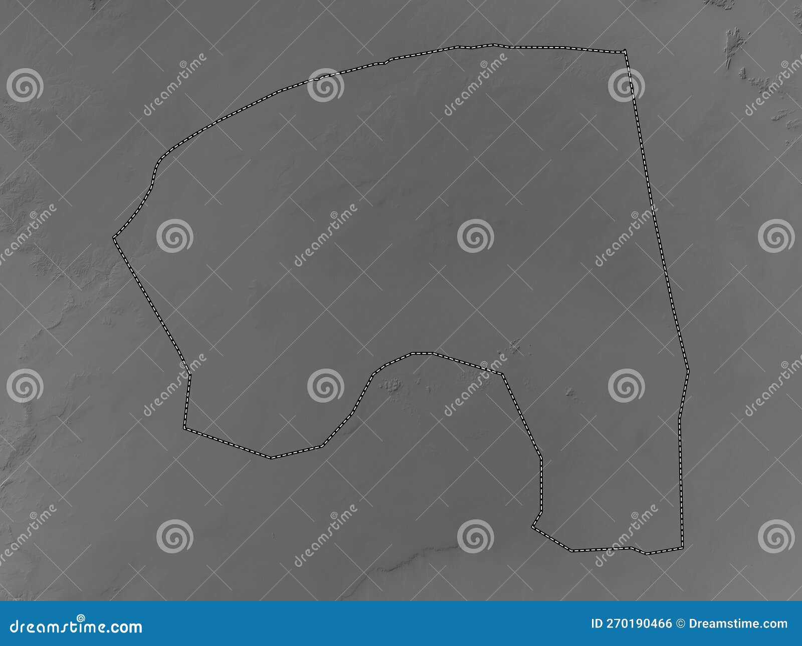 Bakool, Somalia. Grayscale. No Legend Stock Illustration - Illustration ...