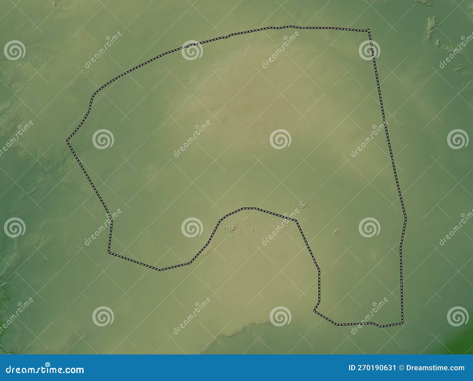 Bakool, Somalia. Physical. No Legend Stock Illustration - Illustration ...