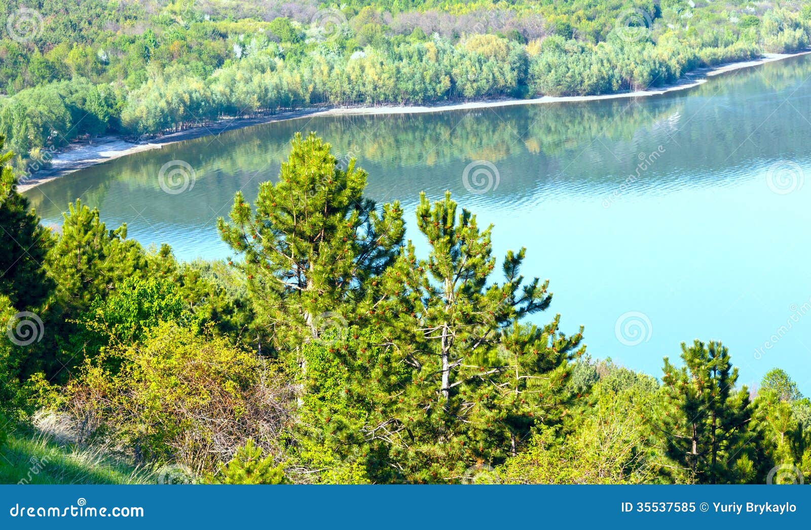 Bakota Spring View (Ukraine) Stock Image - Image of outdoor, evening ...