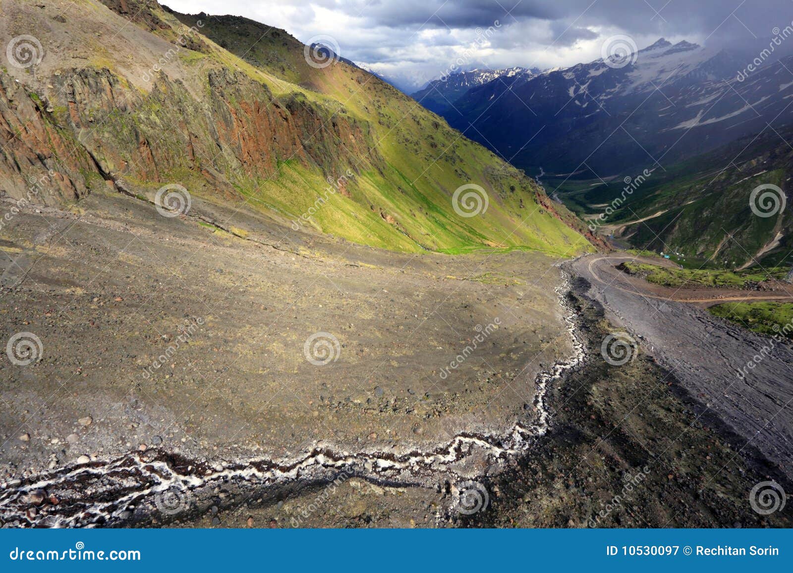 Baksan Valley stock image. Image of mountains, stormy - 10530097