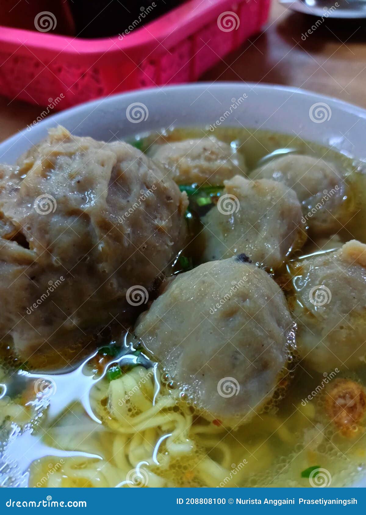 Bakso is Indonesian Food stock photo. Image of meatball - 208808100