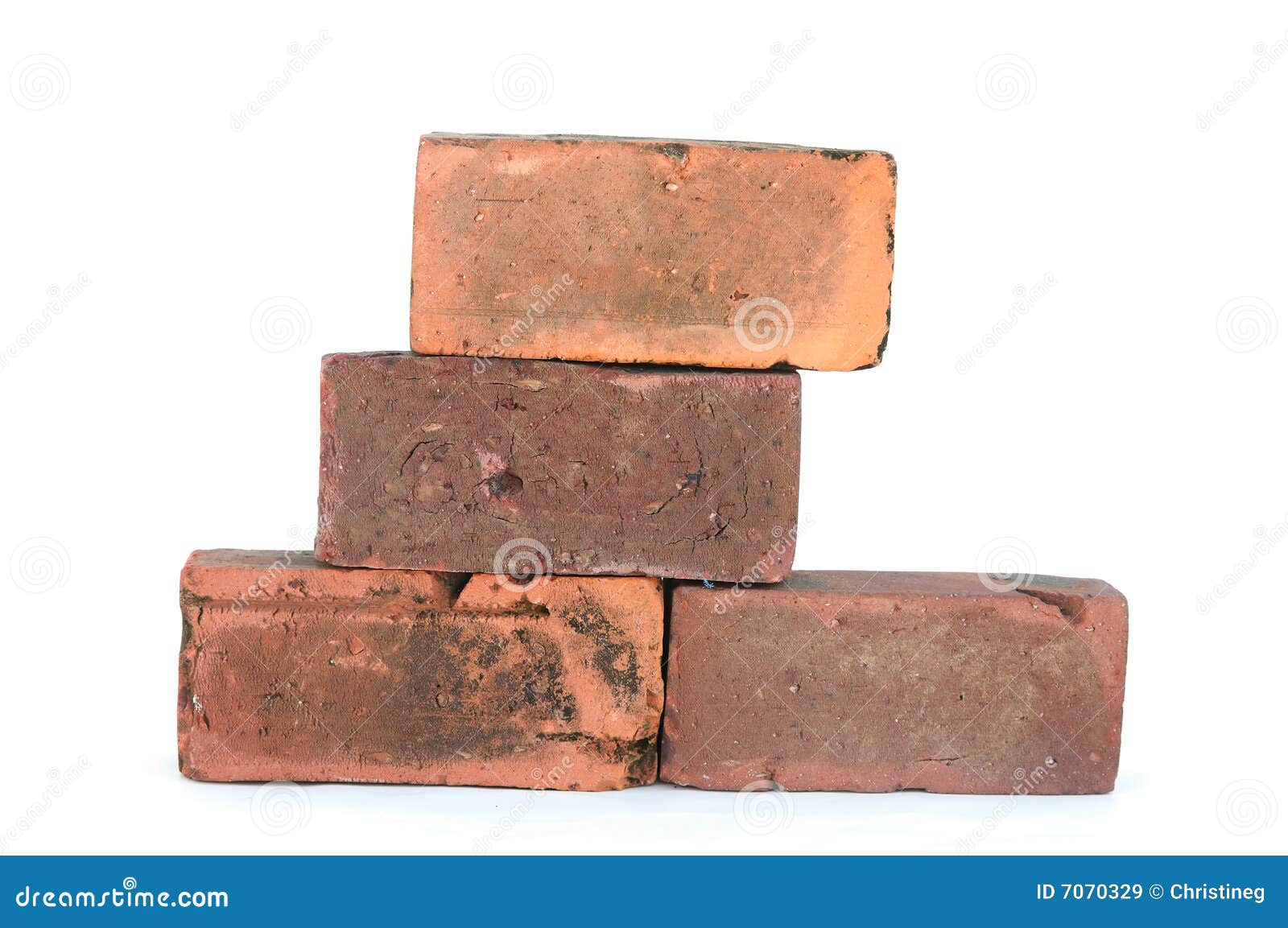 Bakstenen stock afbeelding. Image of industrieel, rood - 7070329